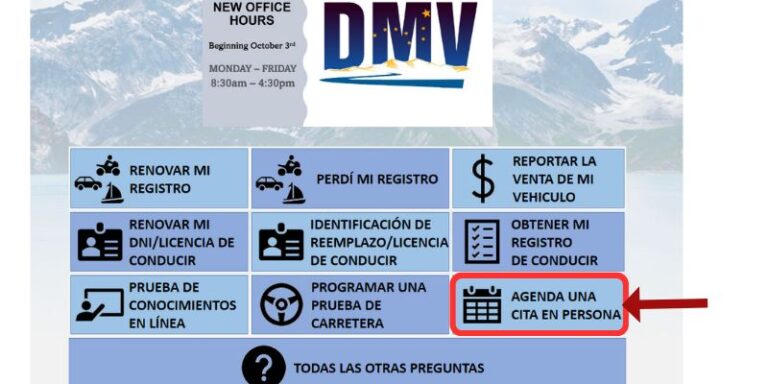 Solicitar una Cita en DMV de Alaska ️®【2025】